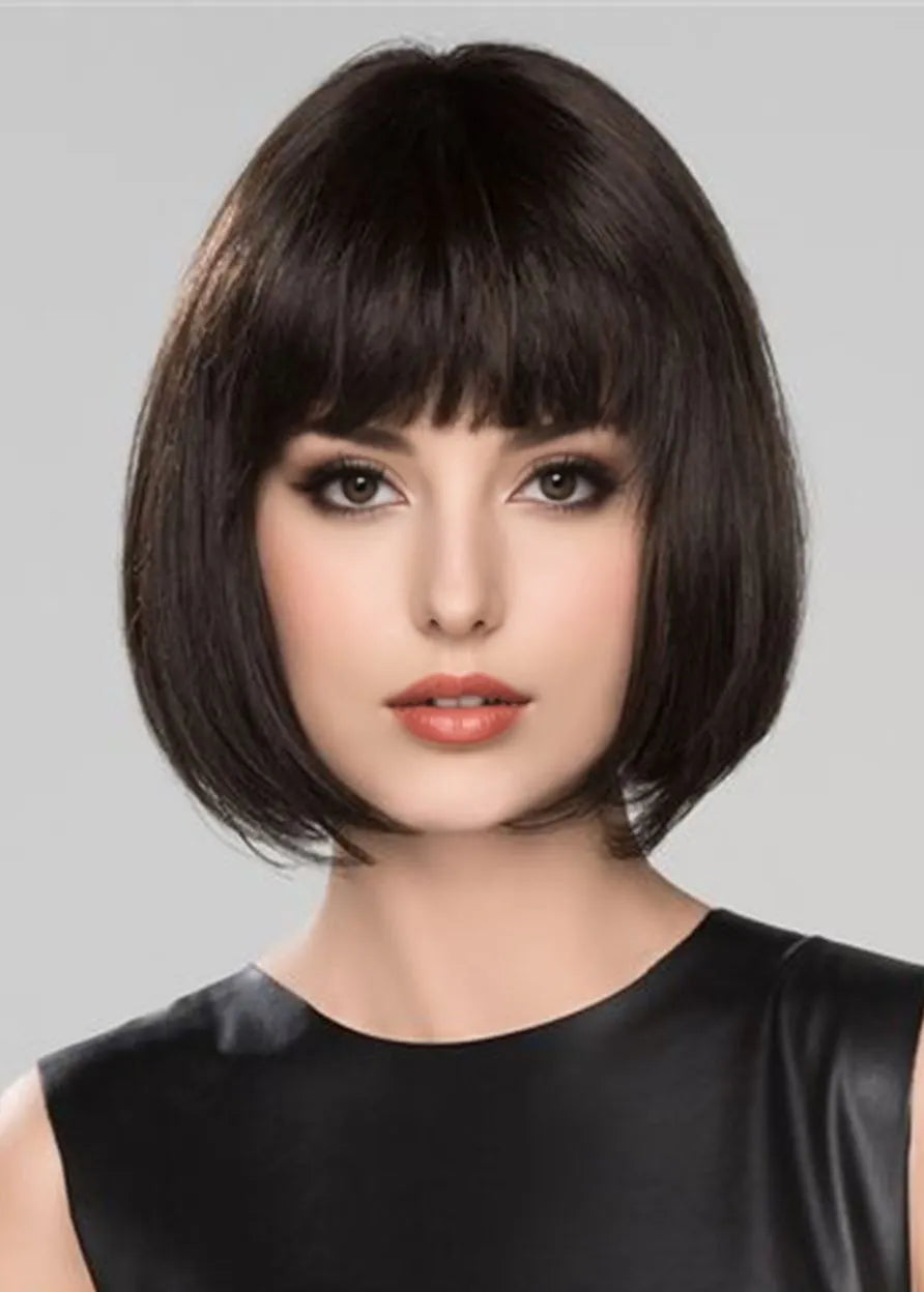 Short Bob Hairstyles Women's Natural Looking Straight Synthetic Hair W – WigKiss
