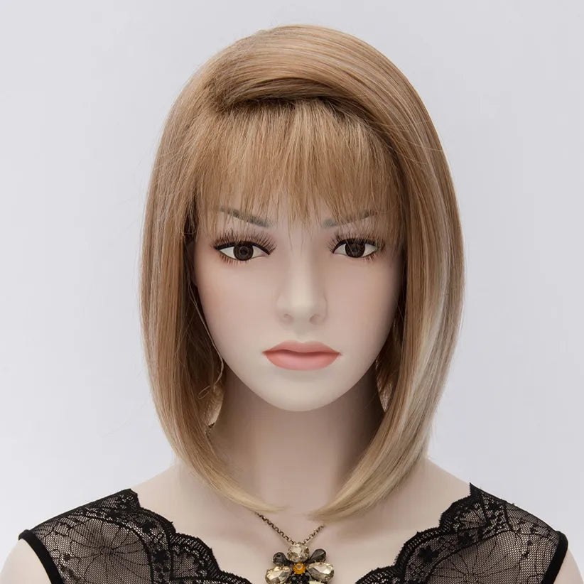 fashionable-angel-heat-resistant-short-bob-brown-hair-wig-12-inches – WigKiss