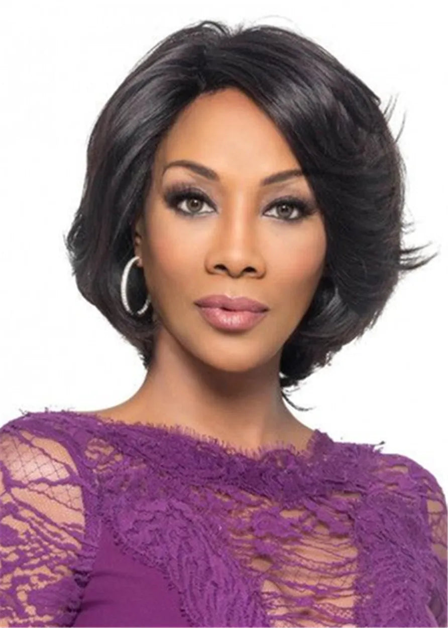 african-american-synthetic-natural-straight-women-wig-12-inches – WigKiss