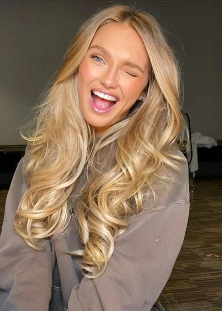 middle-part-long-layered-wavy-hairstyles-womens-synthetic-hair-capless ...