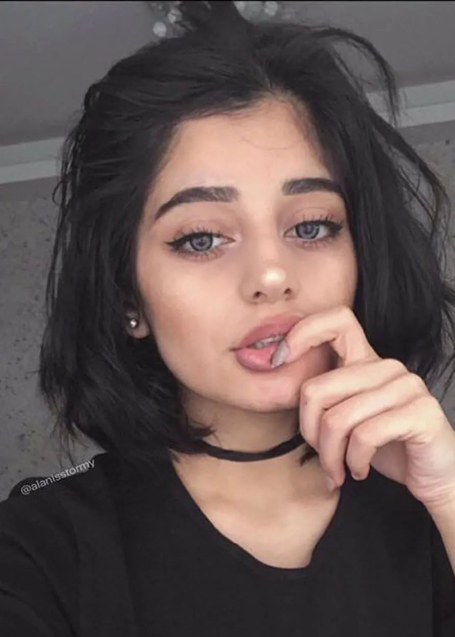 middle-length-lob-hairstyle-natural-straight-natural-color-human-hair ...